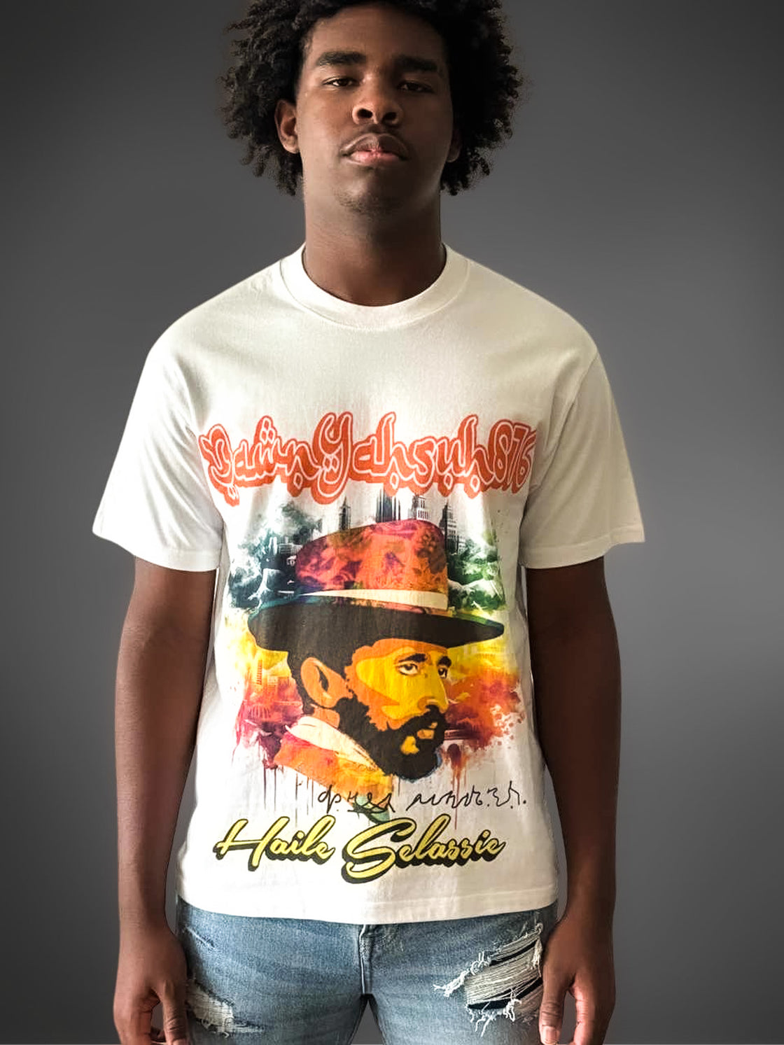 Abstract Haile Selassie T-Shirt – BawnYahsuh876